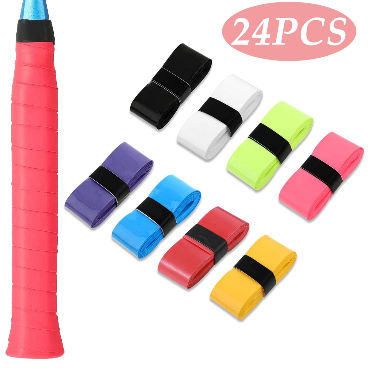 Tennis Racket Grip Tape Precut Tennis Grip Tape Tennis Overgrips for Anti Slip and Absorbent ...