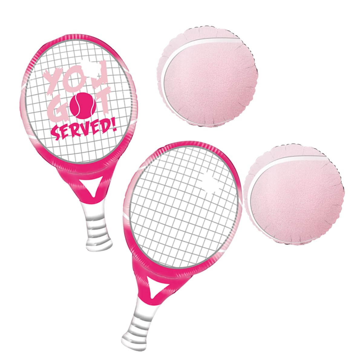 Tennis Racket Mylar Foil Balloon Tennis Ball Balloon Tennis Sport ...