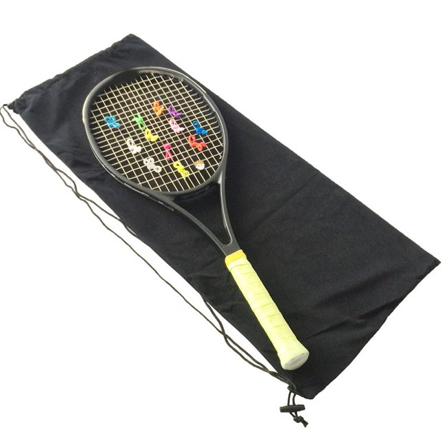 Tennis Racket Storage Bag Soft Lightweight Drawstring Bags Flannel ...