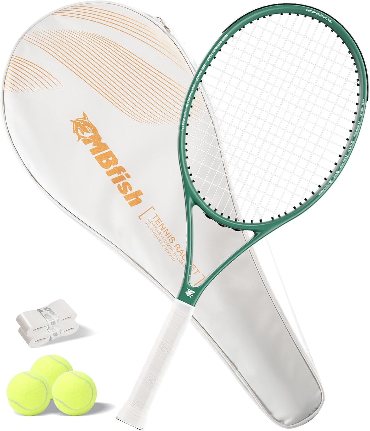 Tennis Racket - Super Value Set with Pre-Strung, Comfortable Handle, 27 ...