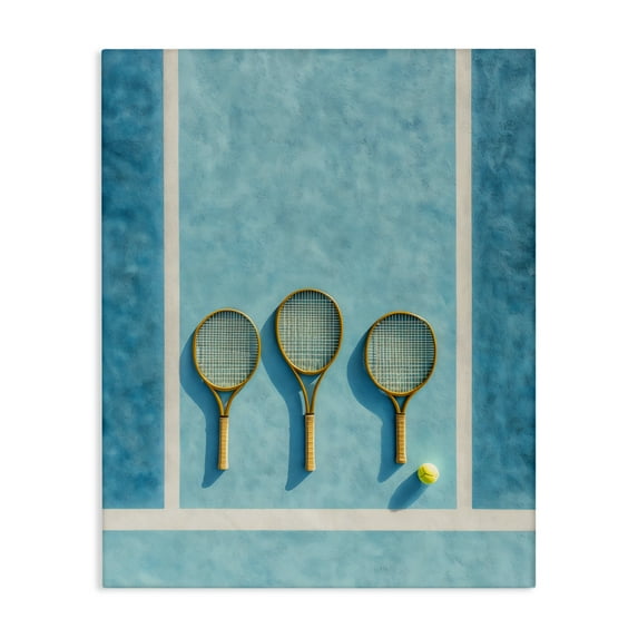 Tennis Racket Trio Canvas Wall Art, design by Franklyn Gregory ...