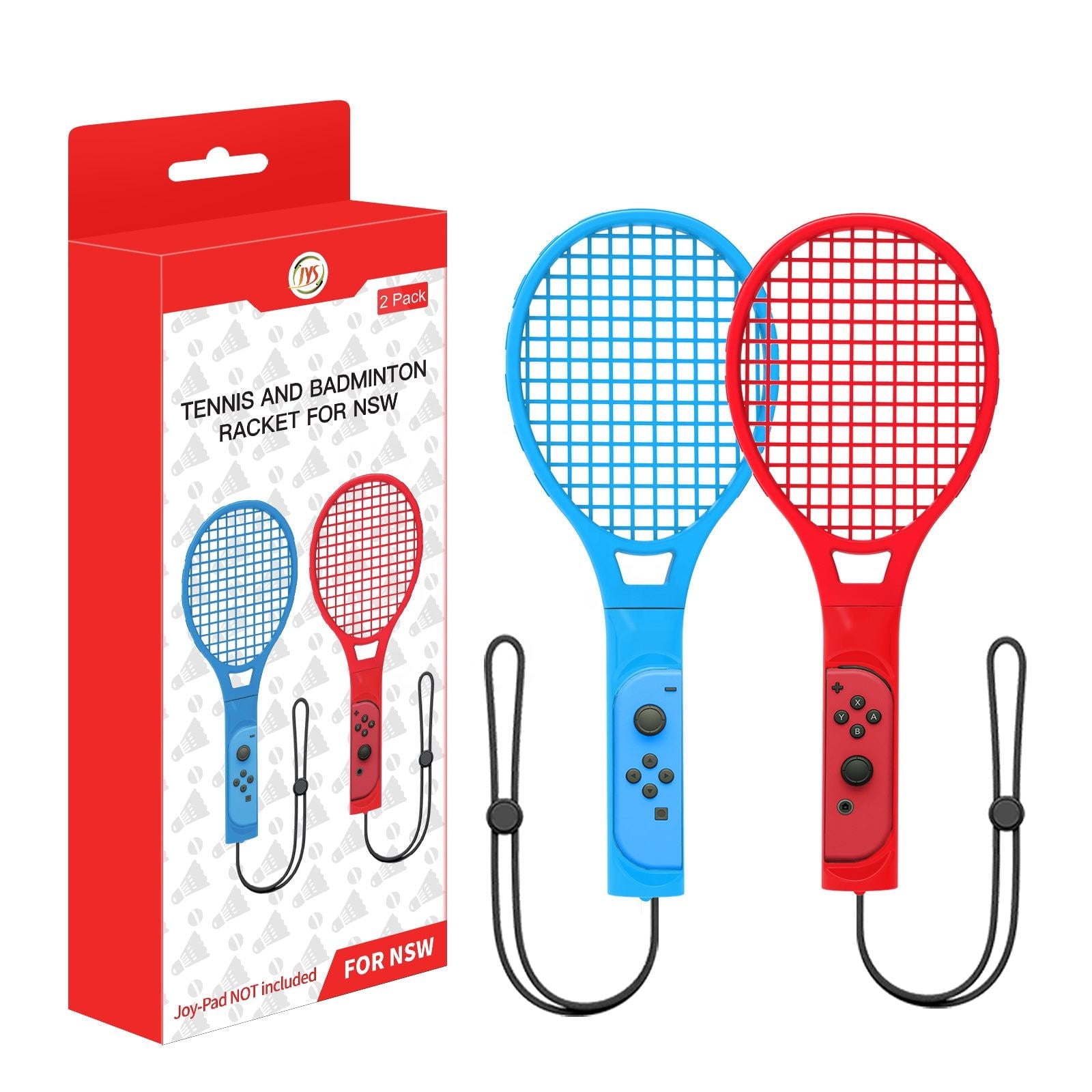 Tennis Racket for Joy-Con Nintendo Switch Red&Blue - Walmart.com