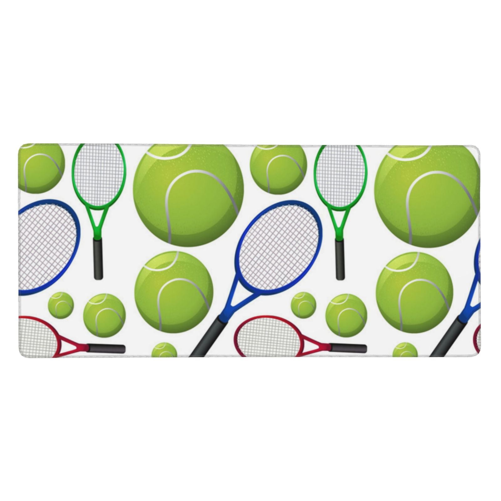 Tennis Rackets And Balls Mousepad Large Mouse Pad Desk Pad Computer ...