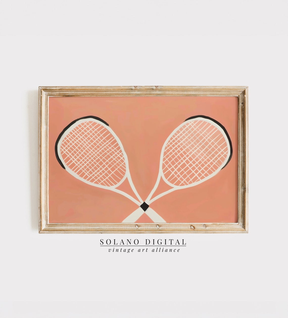 Tennis Racquet Painting Tennis Art Pink Tennis Art Tennis Racquet Art ...