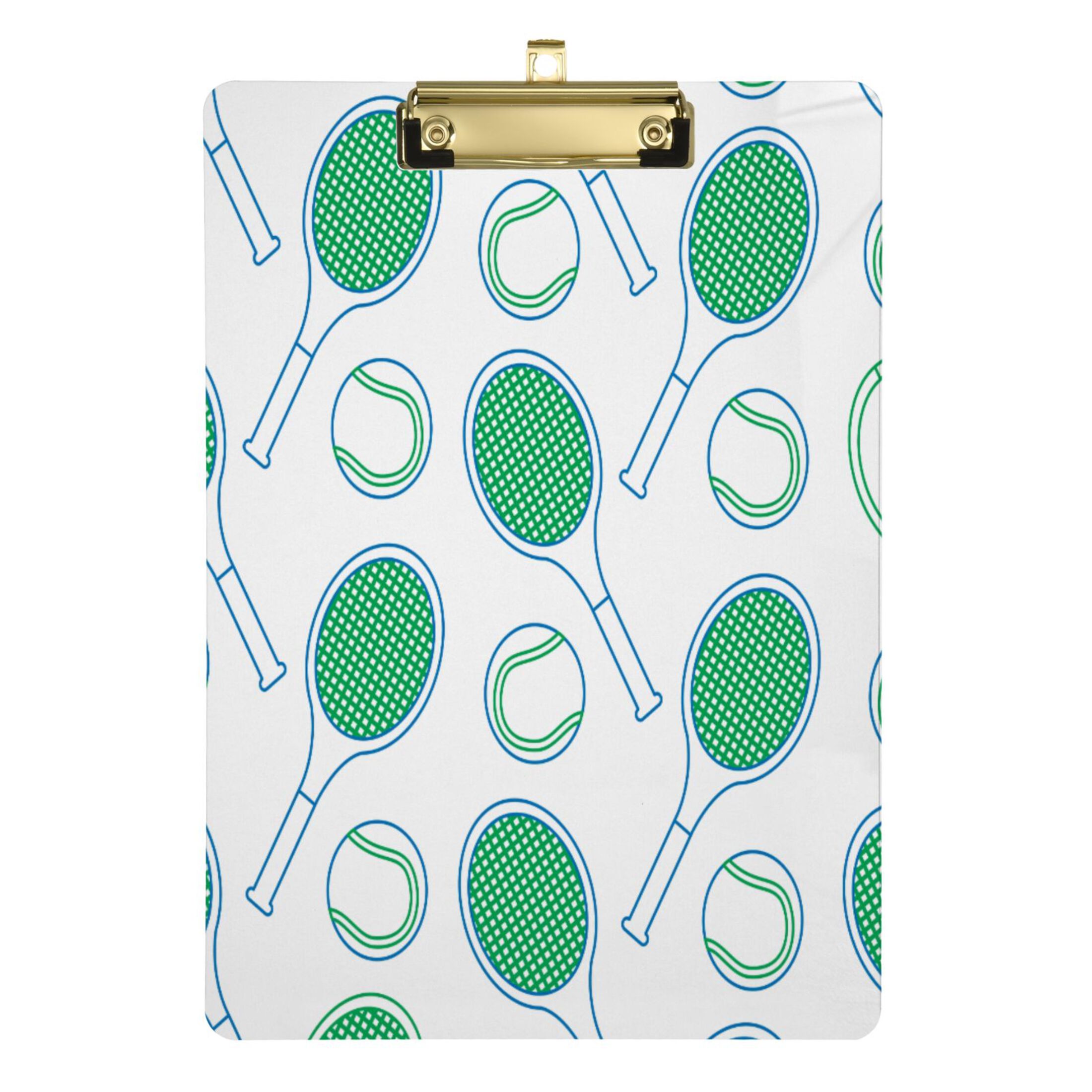 Tennis Racquet and Ball Acrylic Clipboards A4 Standard Letter Size ...