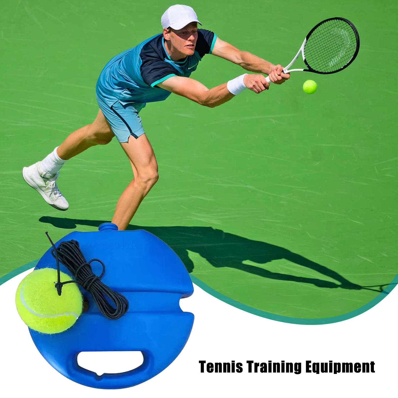Tennis Rebounder Trainer Tennis Ball Self-trainer Portable Tennis ...