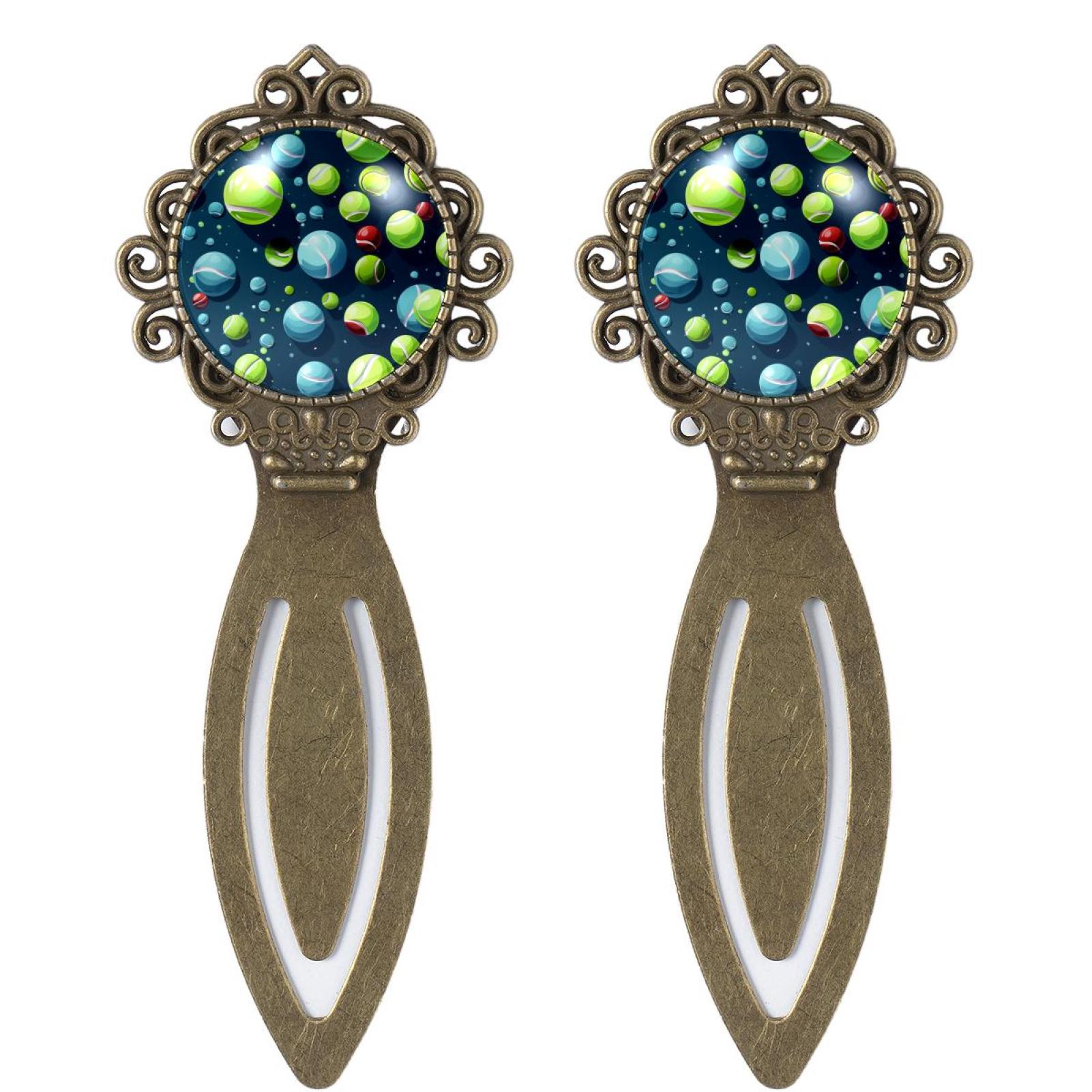 Tennis Set of Two Vintage Copper-Colored Lace Bookmarks: Gifts for Book ...