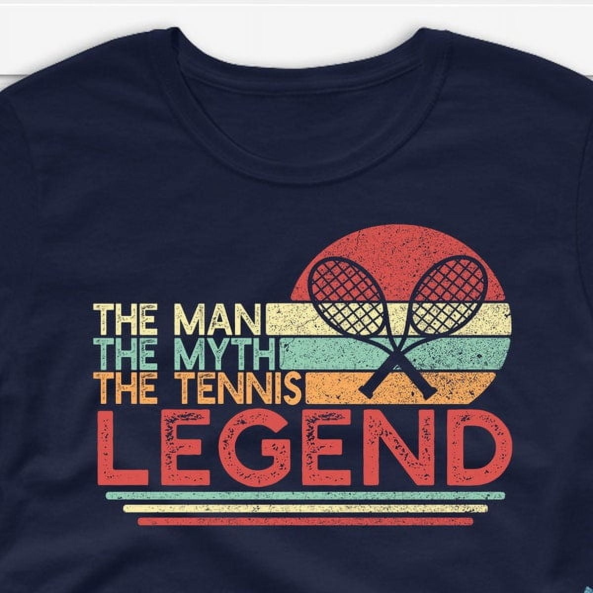 Tennis Shirt For Men The Man The Myth The Tennis Legend T Shirt Funny