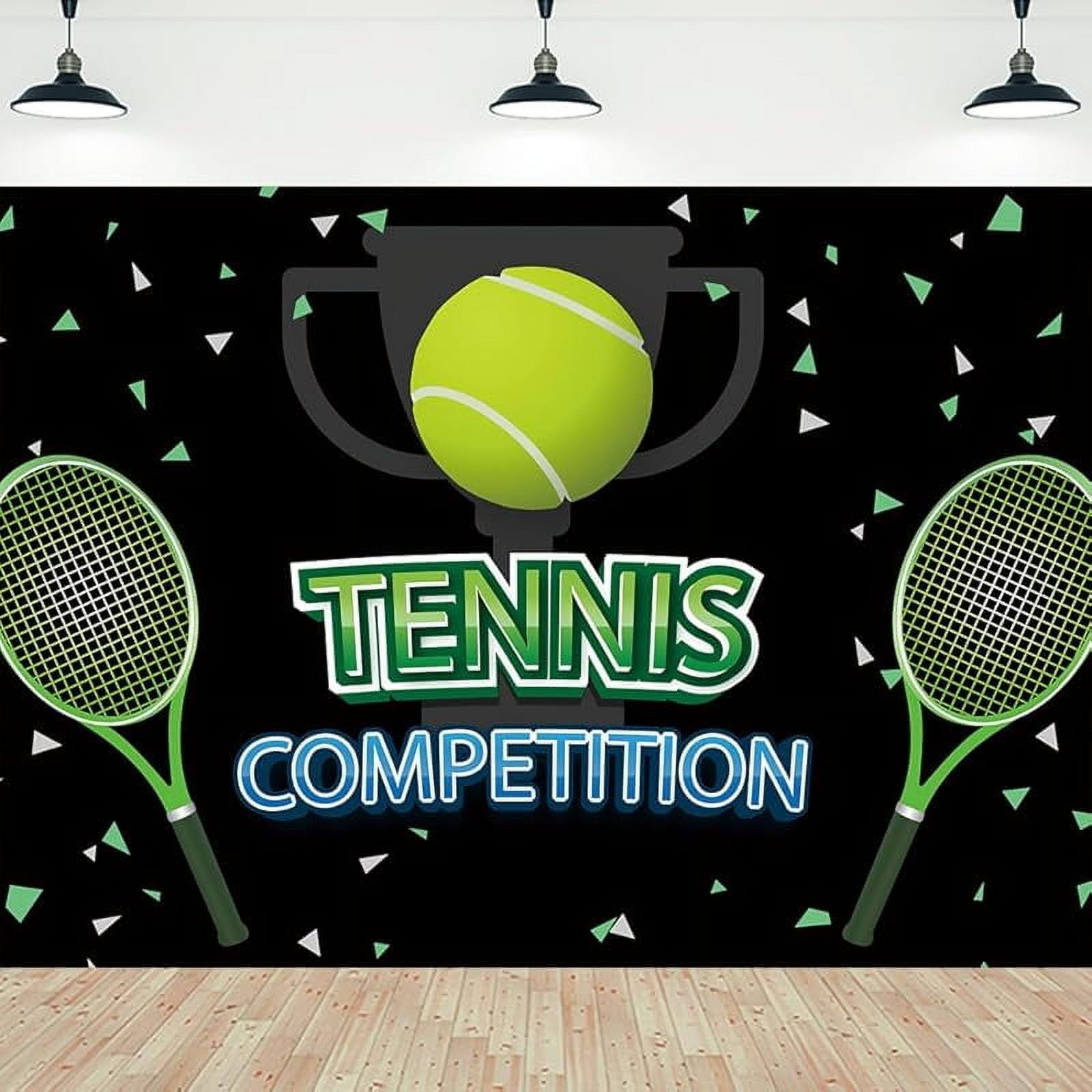 Tennis Sports Backdrop Tennis Competition Backdrop Decorations for ...