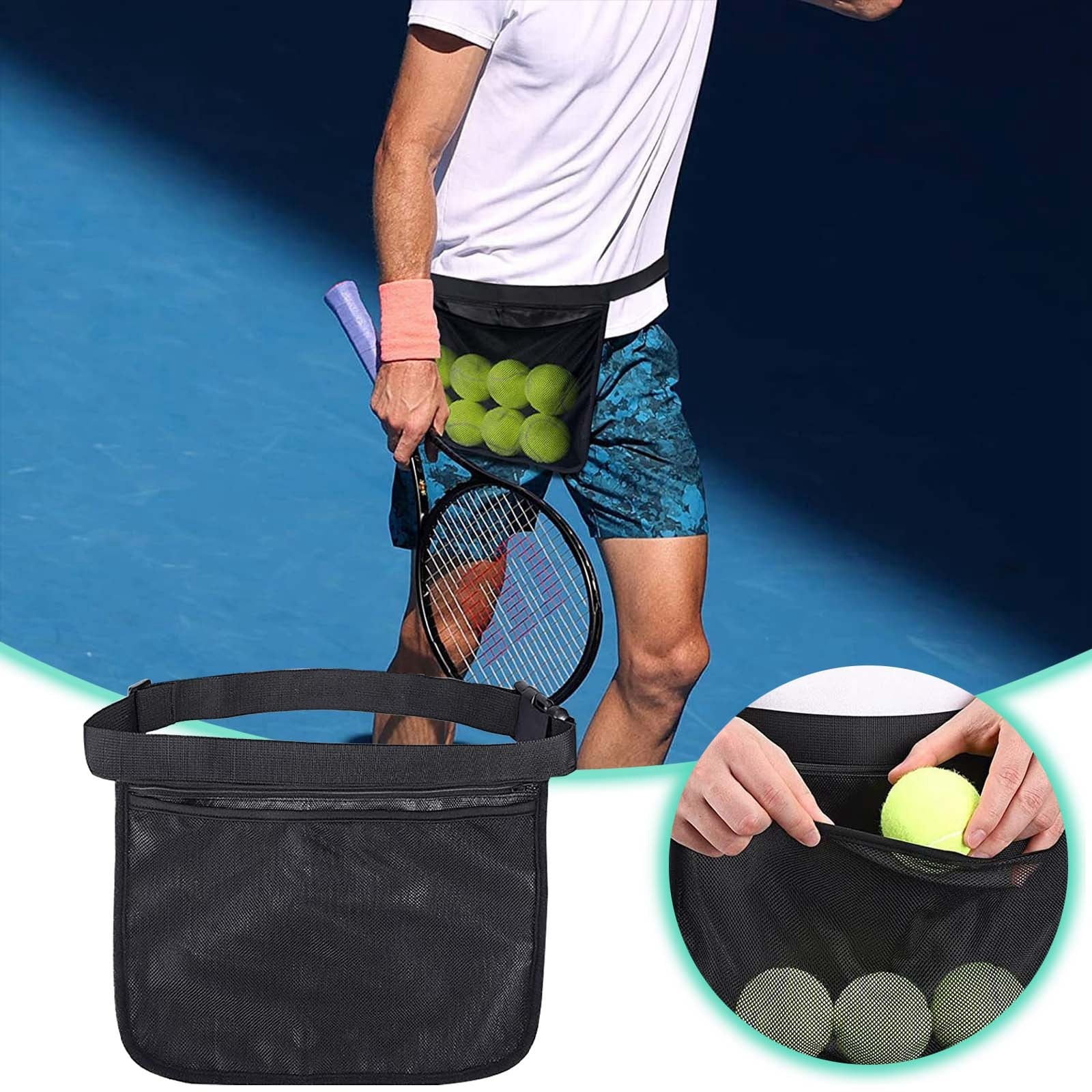 Tennis Strap Holder, Adjustable Pickleball Waist Bag Holder, Mesh Waist ...