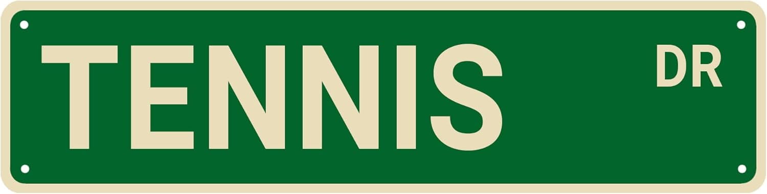 Tennis Street Signs, Tennis Sign Tennis Decor Tennis Gift, Wall Decor ...