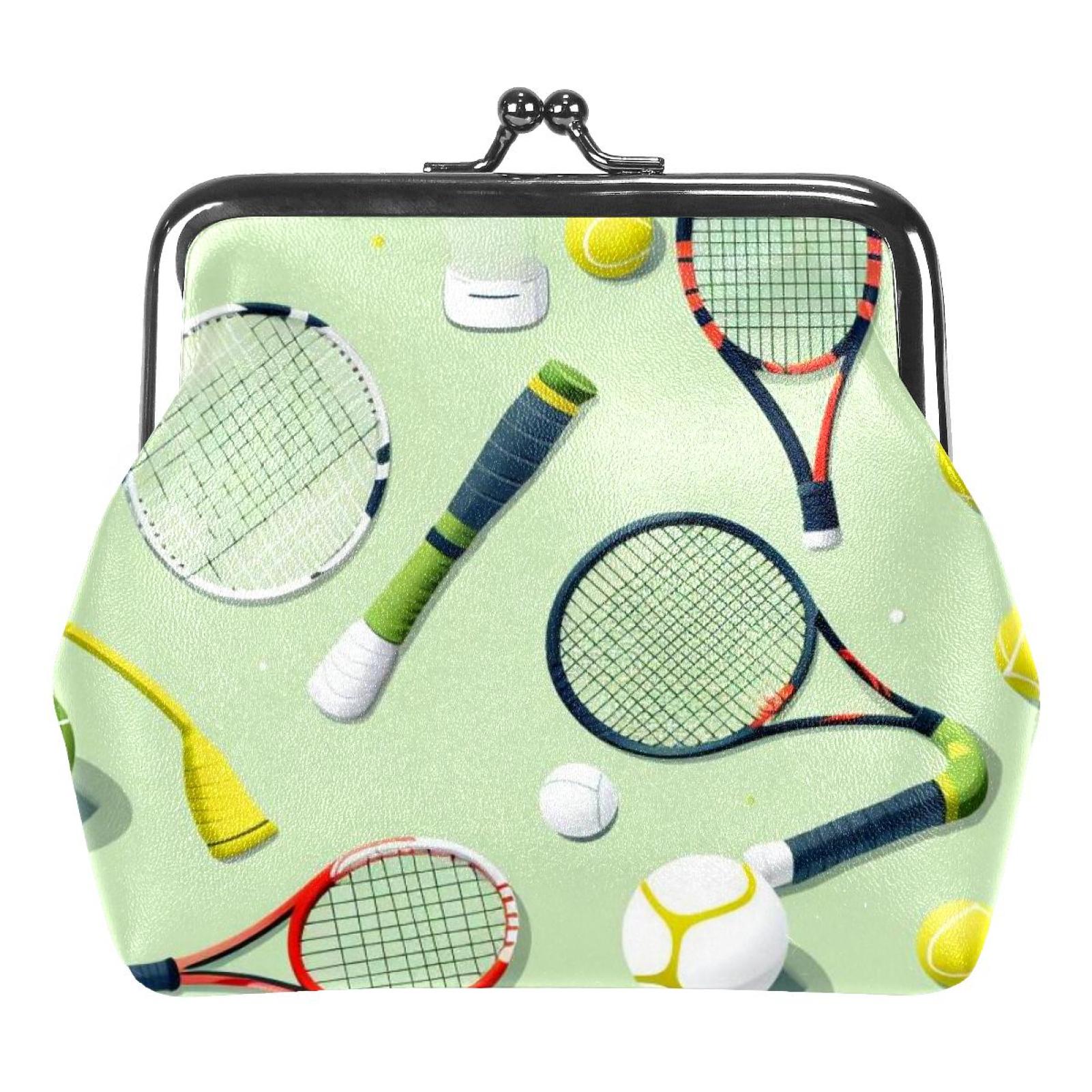 Tennis Stylish 0.7 Microfiber Coin Purse with Zinc Alloy Jaws - Compact ...