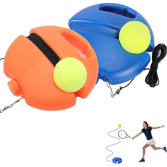 Tennis Trainer Rebound Ball Set - with Weighted Base and Balls，Tennis ...