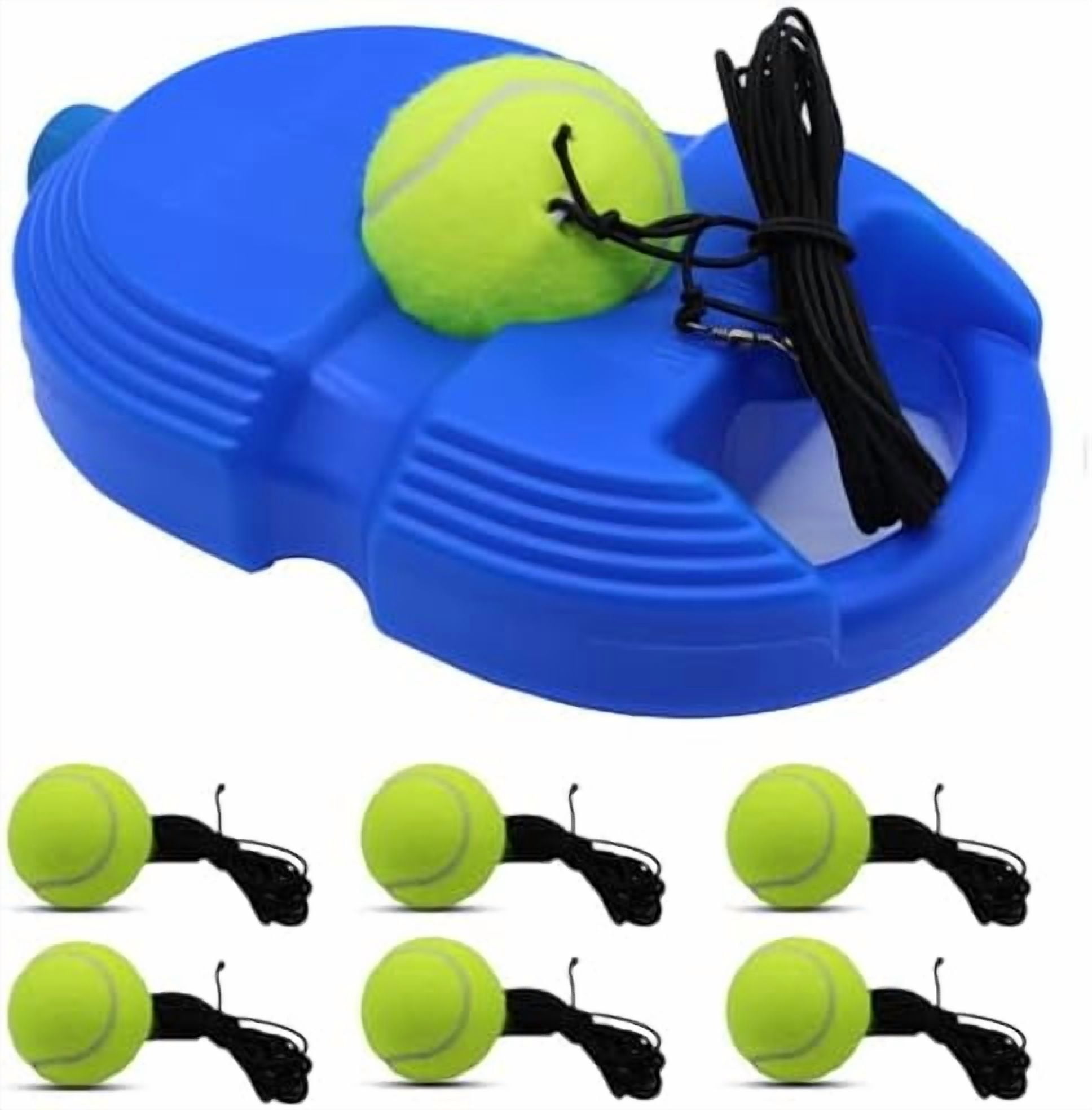 Tennis Trainer Rebound Ball, Solo Tennis Training Equipment with 6 ...