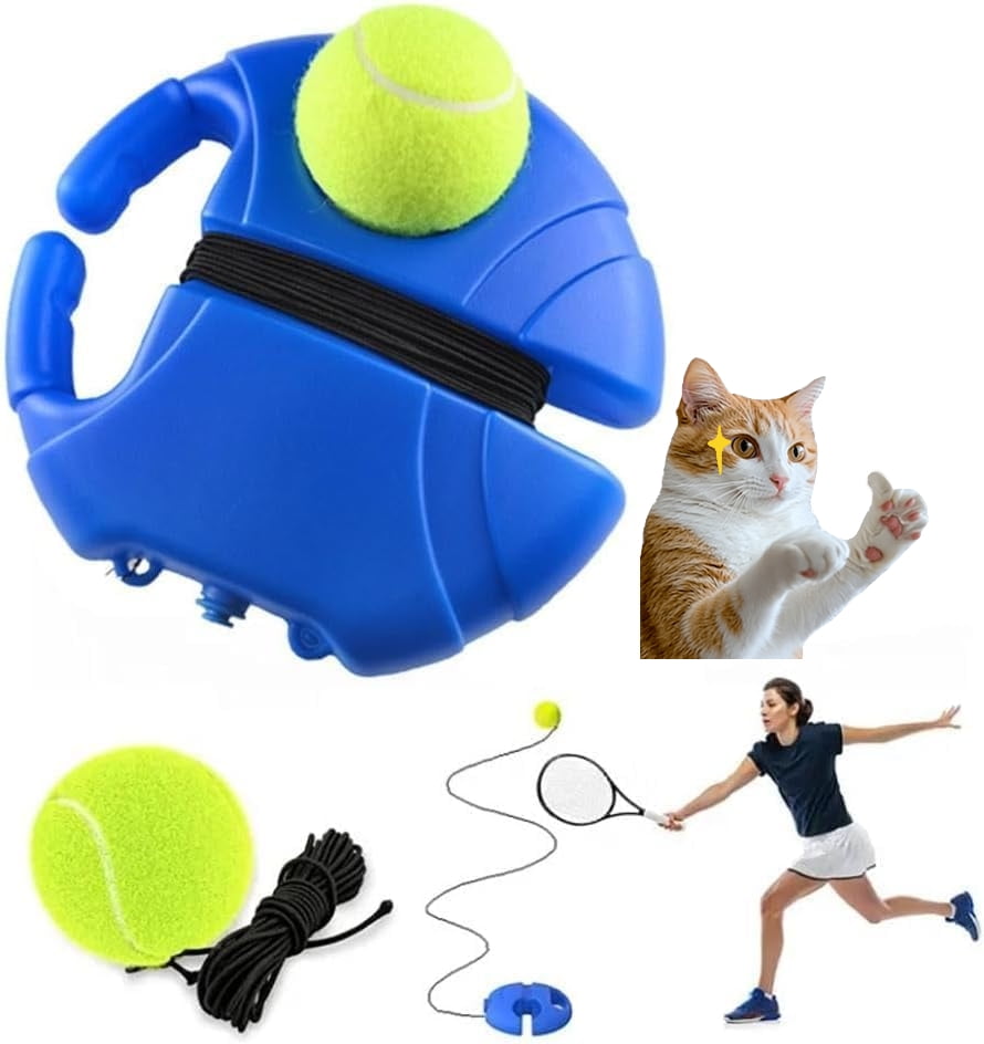 Tennis Trainer Rebound Ball, Tennis Rebounder Trainer Set, Bounce Back ...