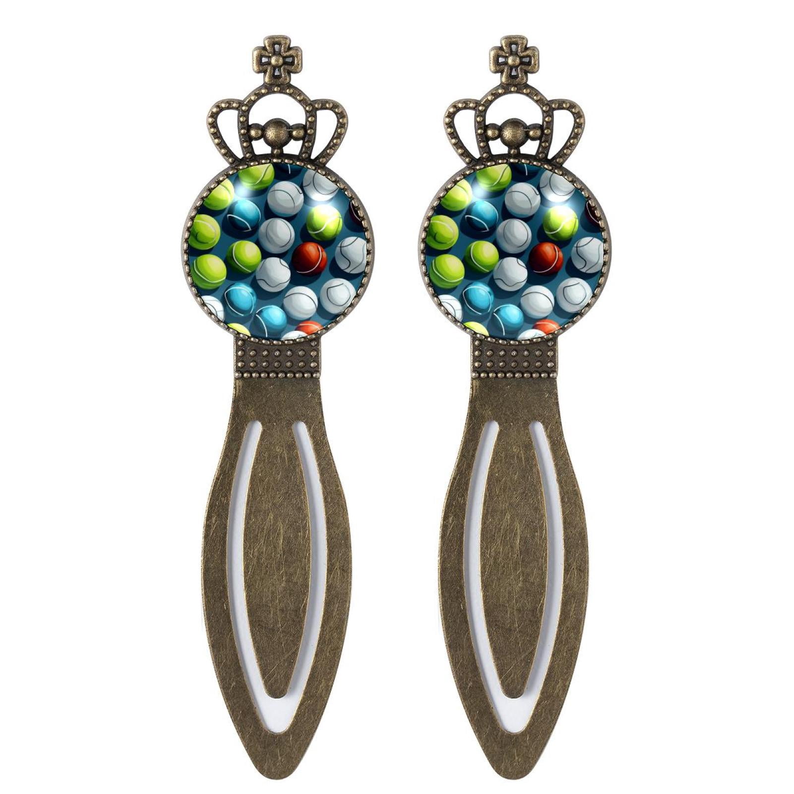 Tennis Vintage Copper Crown-Shaped Bookmarks: Stainless Steel Book ...