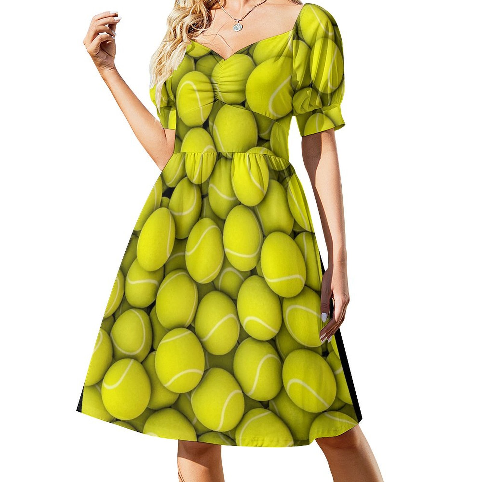 Tennis balls Dress Women's clothing birthday dress for women - Walmart.com