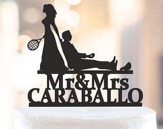 Tennis wedding cake topper,wedding cake topper,Tennis cake topper ...