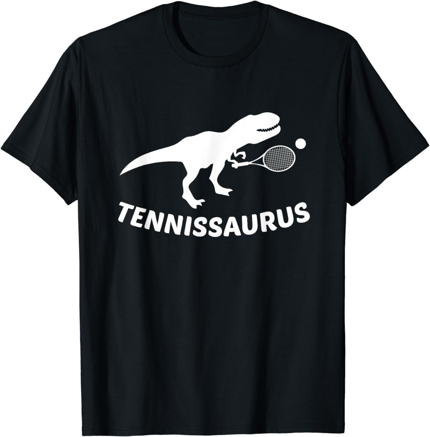 Tennisaurus Dinosaur Tennis Funny Racket Sports T Shirt - Walmart.com