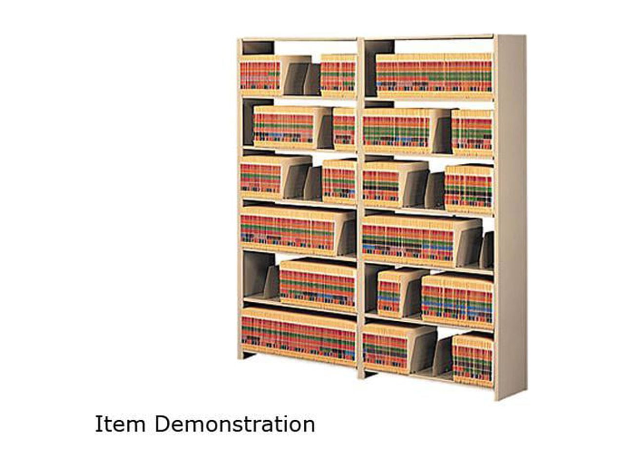 Tennsco Snap-Together Steel Seven-Shelf Closed Starter Set, 48w x 12d x ...