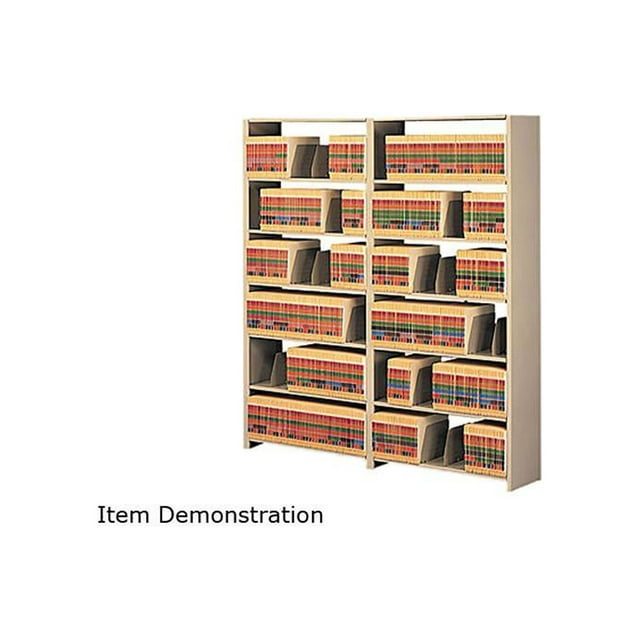 Tennsco 128848PCSD Snap-Together Open Shelving Steel 7-Shelf Closed ...