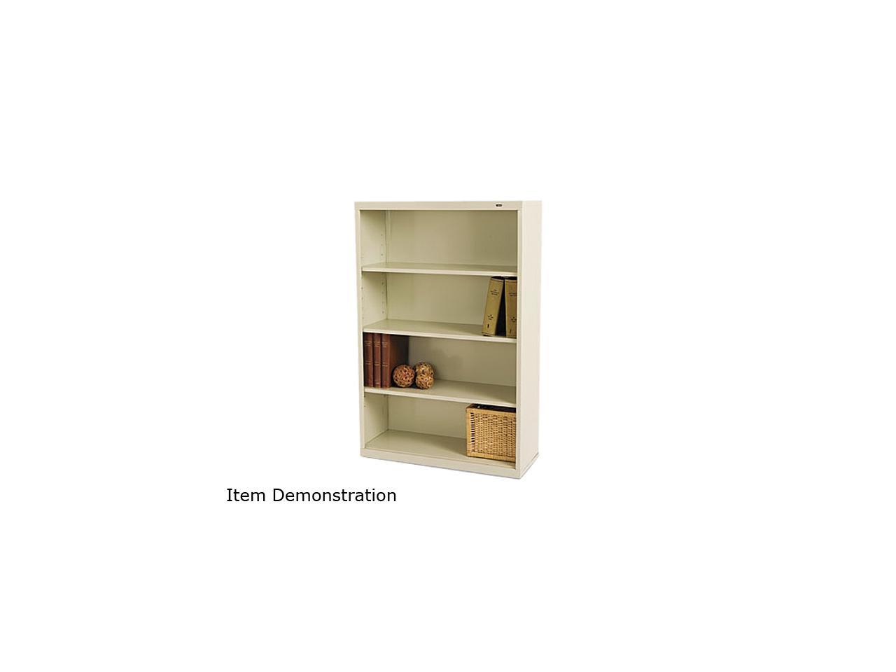 Tennsco B-53PY Metal Bookcase, 4 Shelves, 34-1/2w x 13-1/2d x 52-1/2h ...