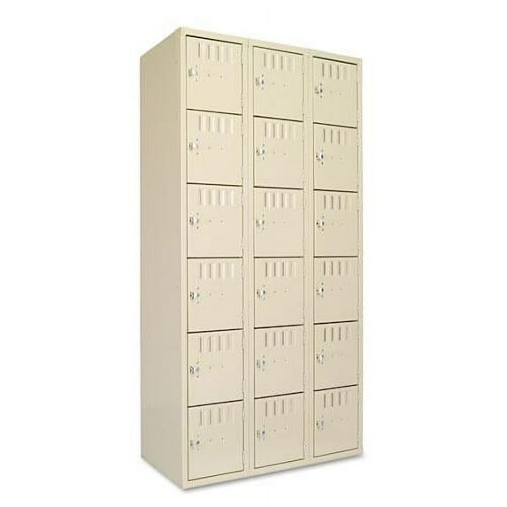 Tennsco Box Compartments, Triple Stack, 36"W x 18"D x 72"H - Walmart.com