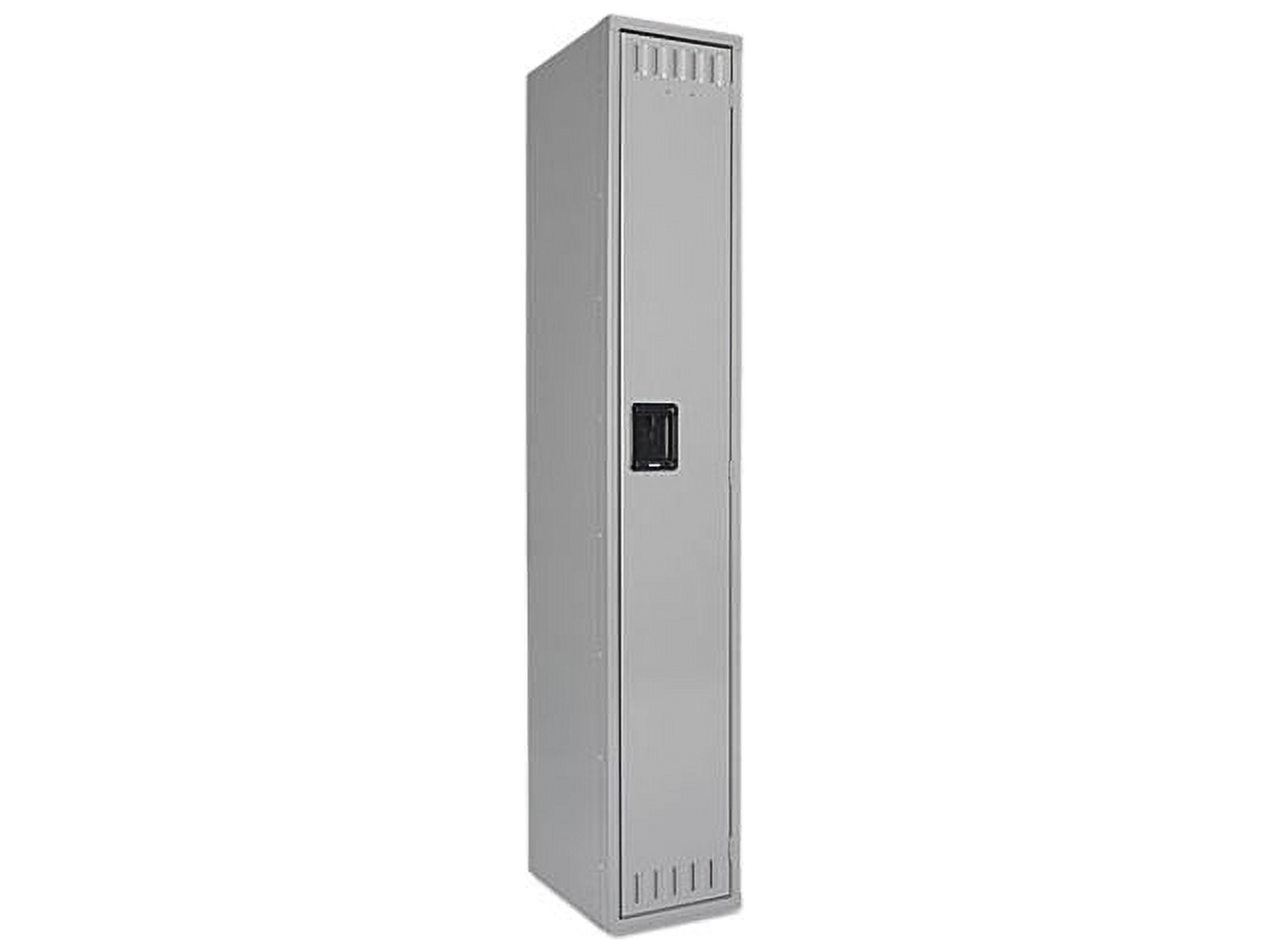 Tennsco STS121872AMG Single Tier Locker, 12w x 18d x 72h, Medium Gray ...