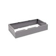 Tennsco Three Wide Closed Locker Base, 36w x 18d x 6h, Medium Gray ...