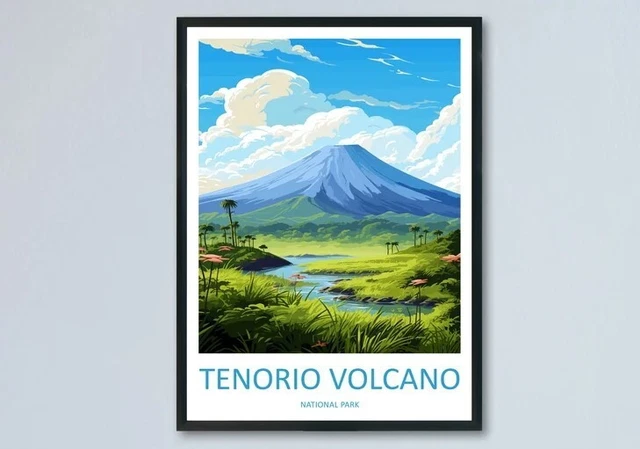 Tenorio Volcano National Park Travel Print Wall Art Tenorio NO FRAMED ...