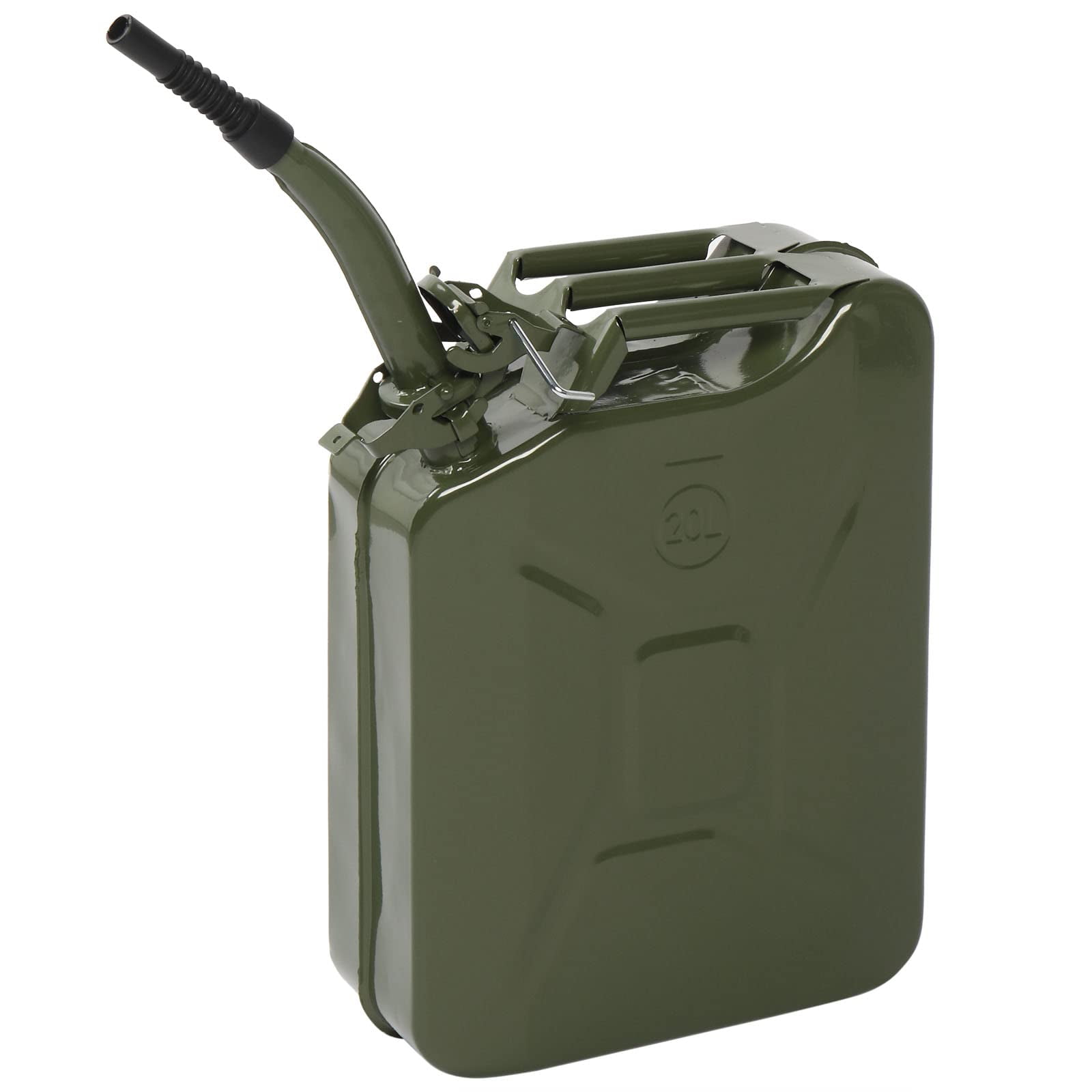 Tenozek 5 Gallon Fuel Tank Gas Can with Spout, 20L Portable Metal ...