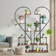 Wisfor Plant Stand Heart Shaped Set of 2 Metal Flower Holder Racks for ...