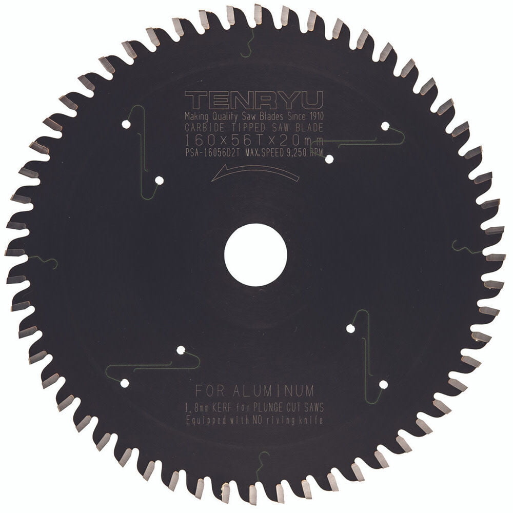 Tenryu Ptfe Coated Plunge Cut Saw Blade 160Mm X 56T - Walmart.com