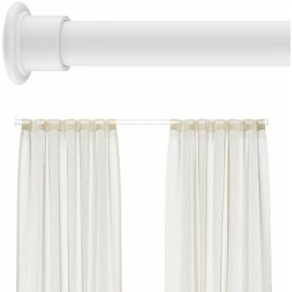 Tension Curtain Rod by , 28 to 42 Inch, Adjustable Curtain Rods No ...