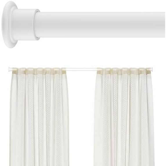 Tension Curtain Rod by , 28 to 42 Inch, Adjustable Curtain Rods No ...