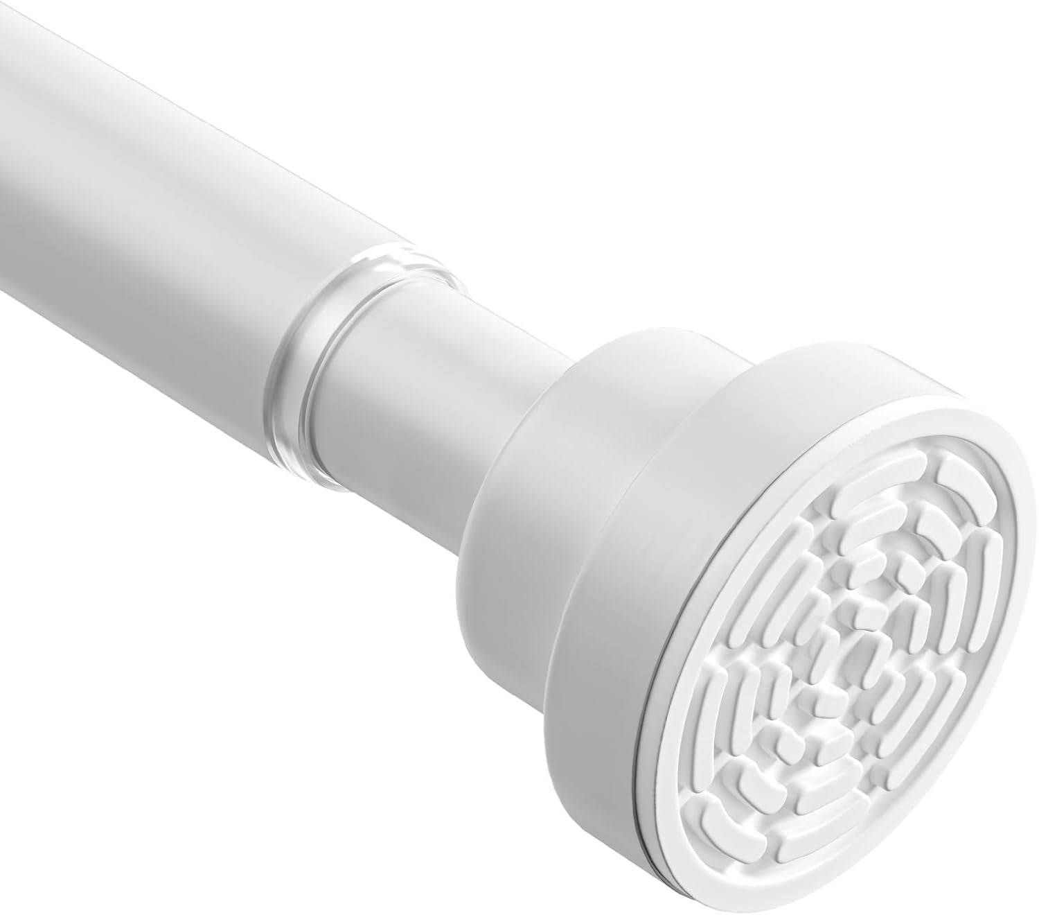 Tension Curtain Rod 30 To 64 Inch White Tension Rods Adjustable Spring ...