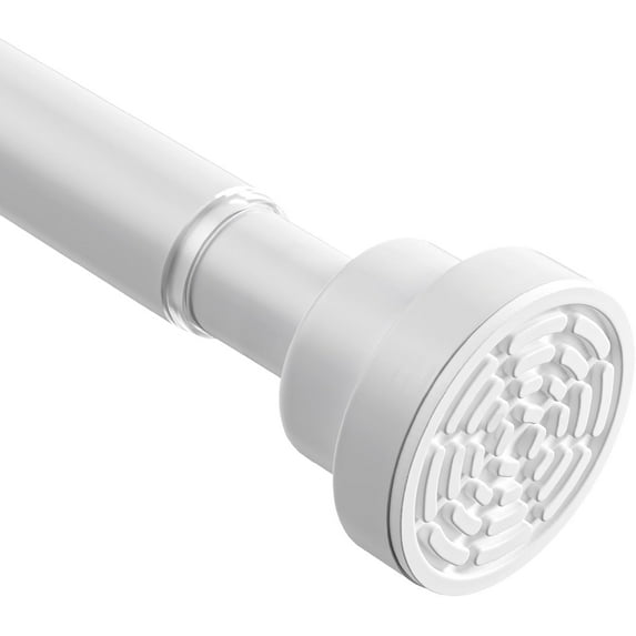 Tension Curtain Rod 30 To 64 Inch White Tension Rods Adjustable Spring ...