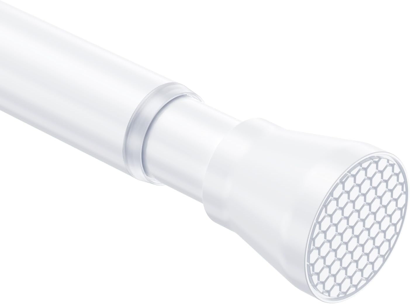 Tension Curtain Rod 34 to 59 Inch, White Tension Rod Adjustable ...