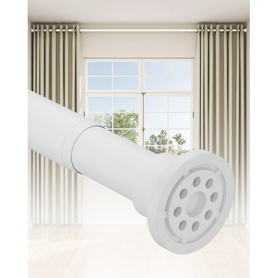 Tension Curtain Rod , 42 to 160 Inch, Extra Long Tension Rod for ...