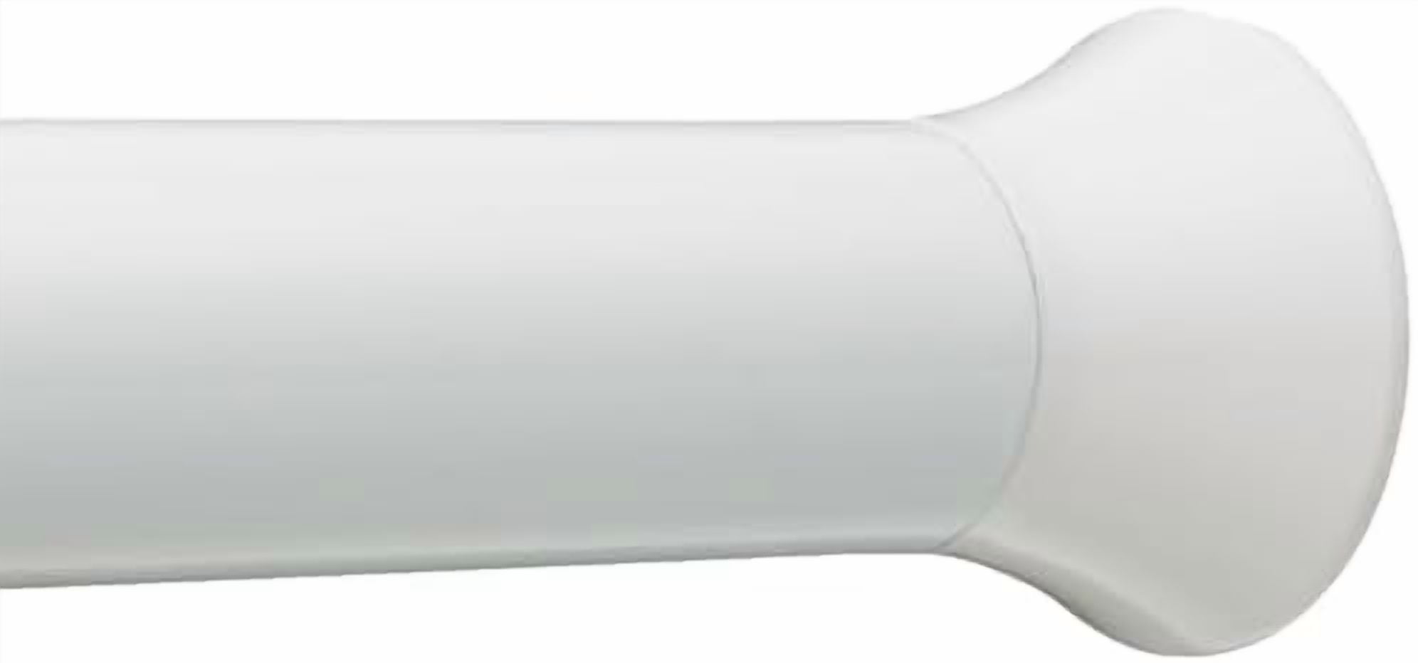 Tension Curtain Rod, Adjustable 24-36" Width - White, Classic Finial ...