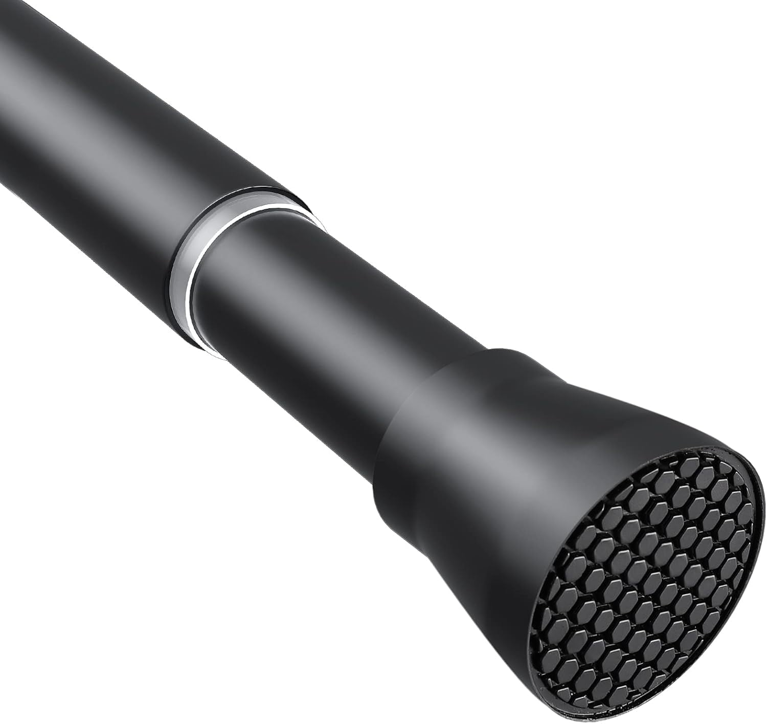 Tension Curtain Rod Black Tension Rod 28 To 48 Inch Spring Curtain Rod ...