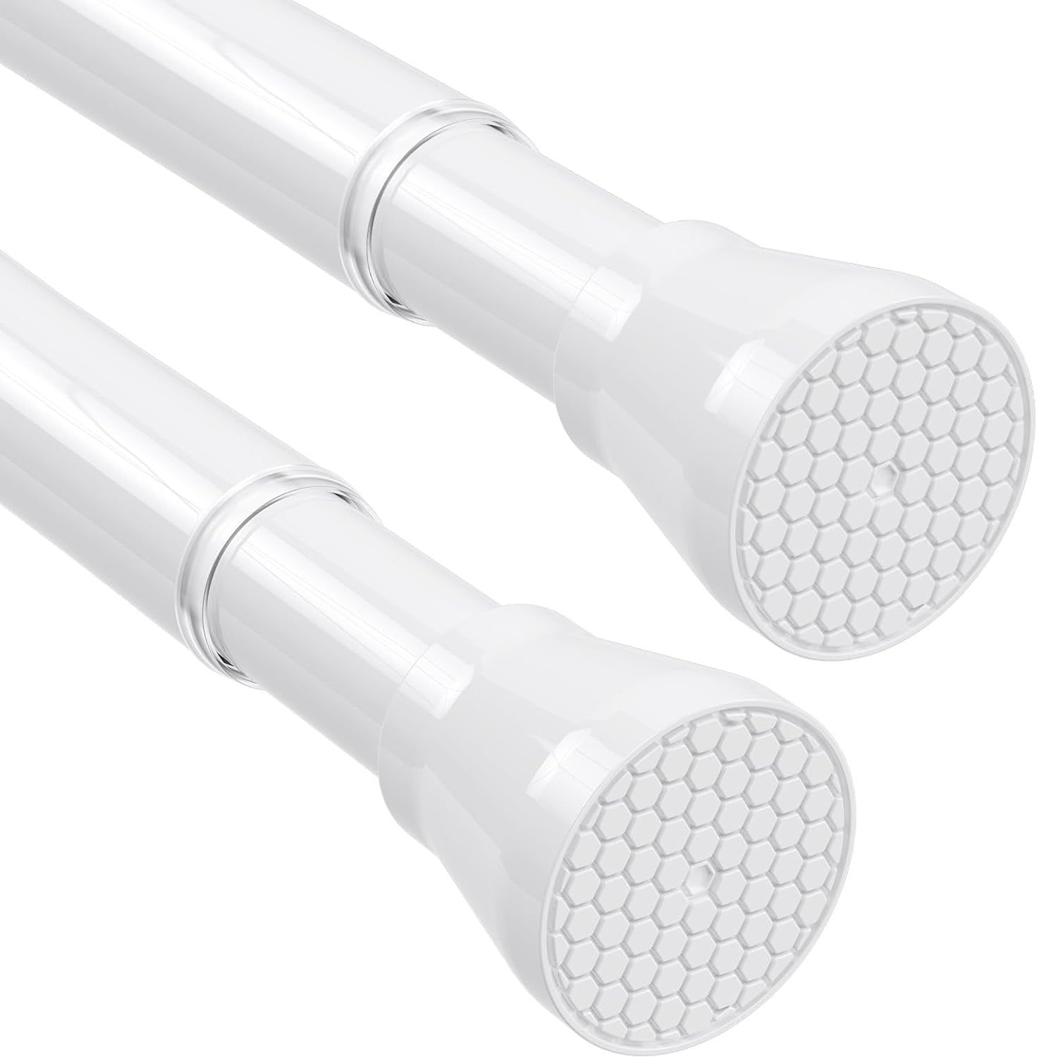 Tension Curtain Rod No Drilling 2 Pack Tension Rods for Windows 28 to ...