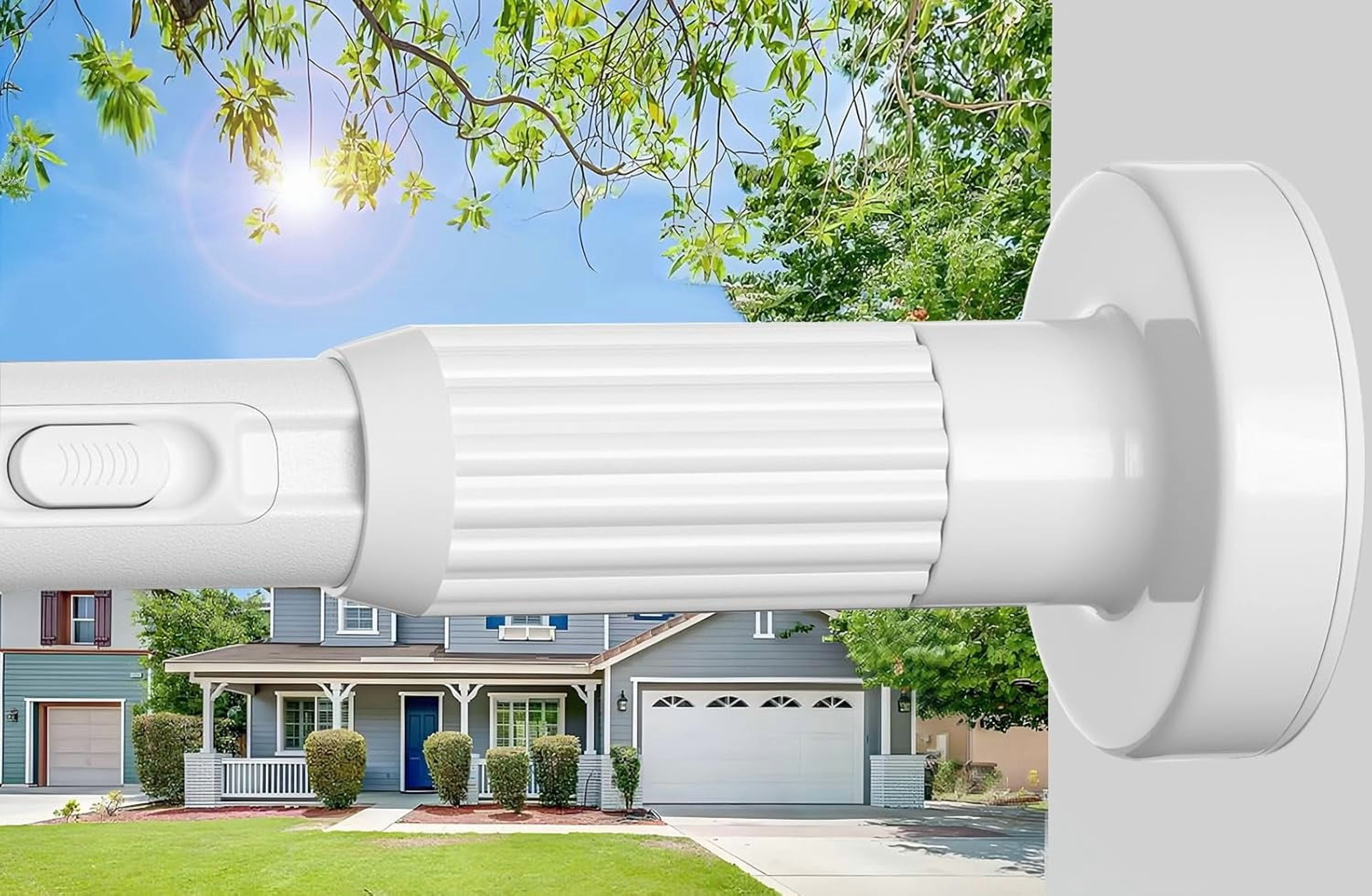 Tension Curtain Rod White Shower Rod 40-126IN Long Curtain Rods No ...