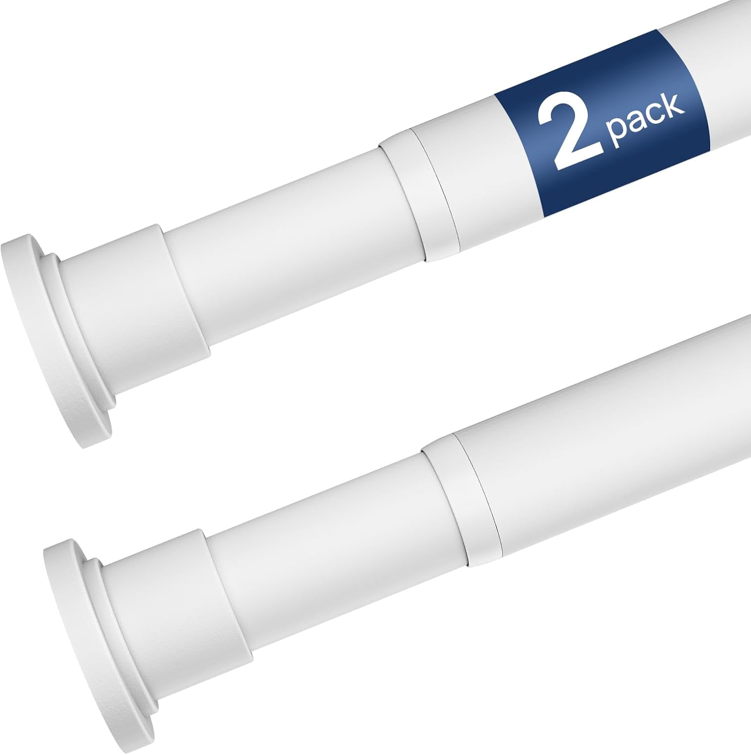 Tension Curtain Rod for Window, 2 Pack 83-123 Inches, Heavy Duty ...