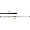 Tension Rods, 2 Pack 28-48 Inches Adjustable Spring Steel Cupboard Bars ...