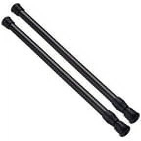 Tension Rods, 2 Pack Adjustable Spring Steel Cupboard Bars Tension ...