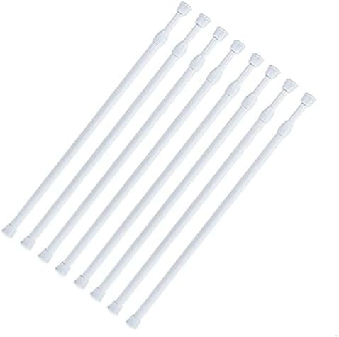 Tension Rods 28 to 48 Inches 8 Pack,Tension Curtain Rod,Spring Tension ...