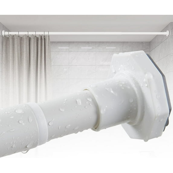 Tension Shower Curtain Rods No Drilling, 29 to 85 Inch, Spring Tension ...