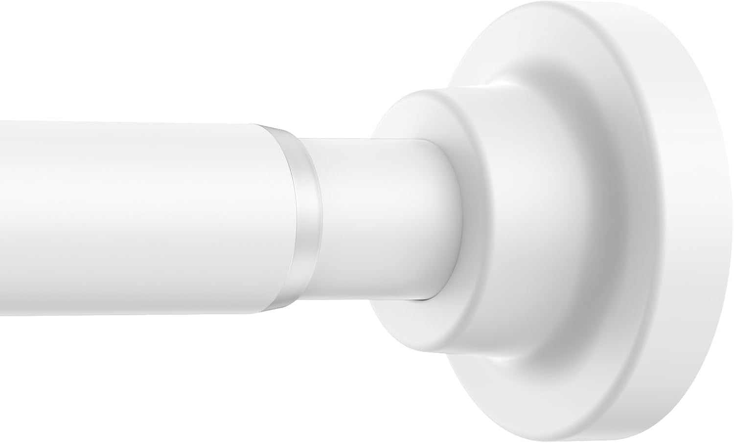 Tension Shower Rod 29-63 Inch, 1 Inch Diameter White Tension Curtain ...
