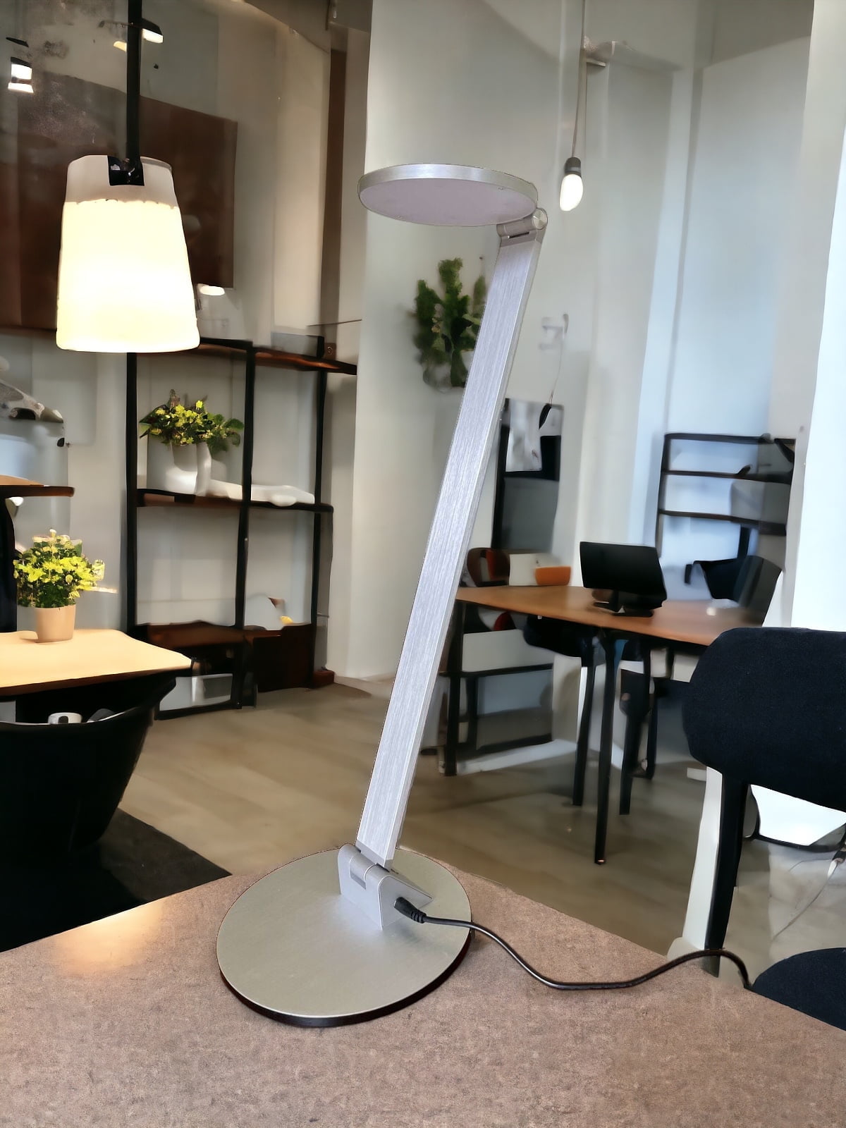 Tensor Slim Line O Foldable LED Desk Lamp, 18" Hinged Arm, 12W, 900 Lm ...